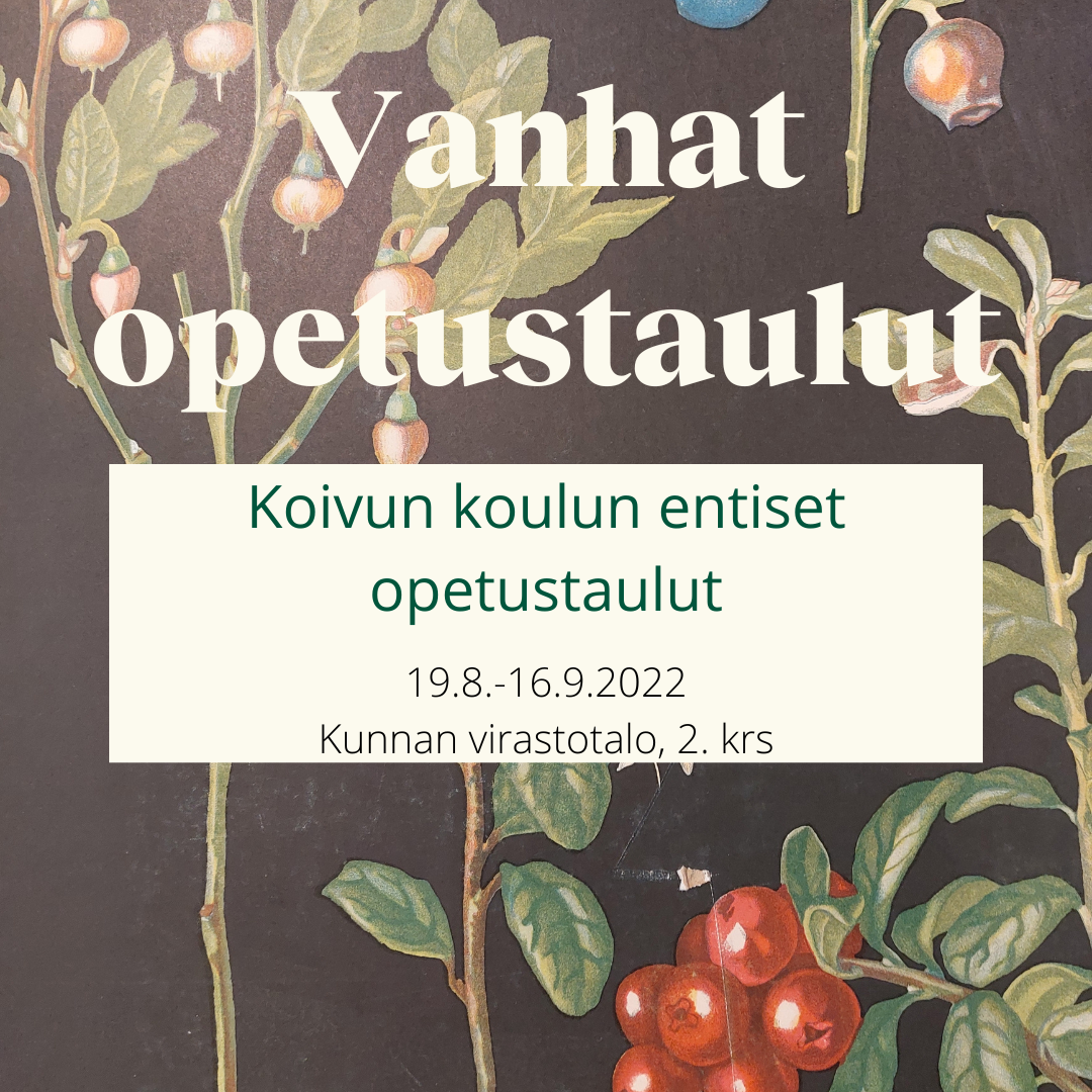 Näyttely: Vanhat opetustaulut | Tervolan kunta