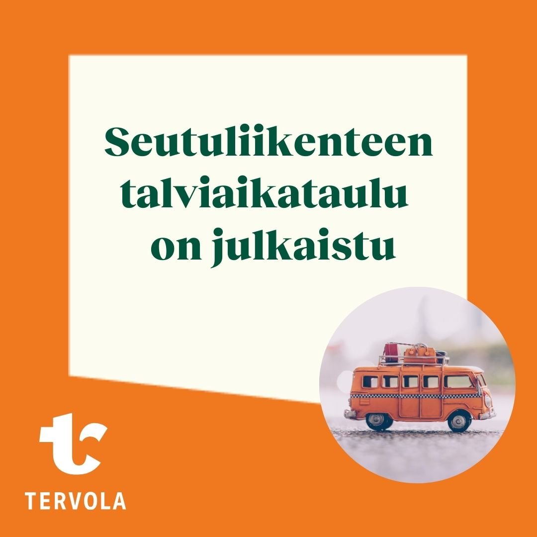 Seutuliikenteen talviaikataulu 2024-2025 | Tervolan kunta