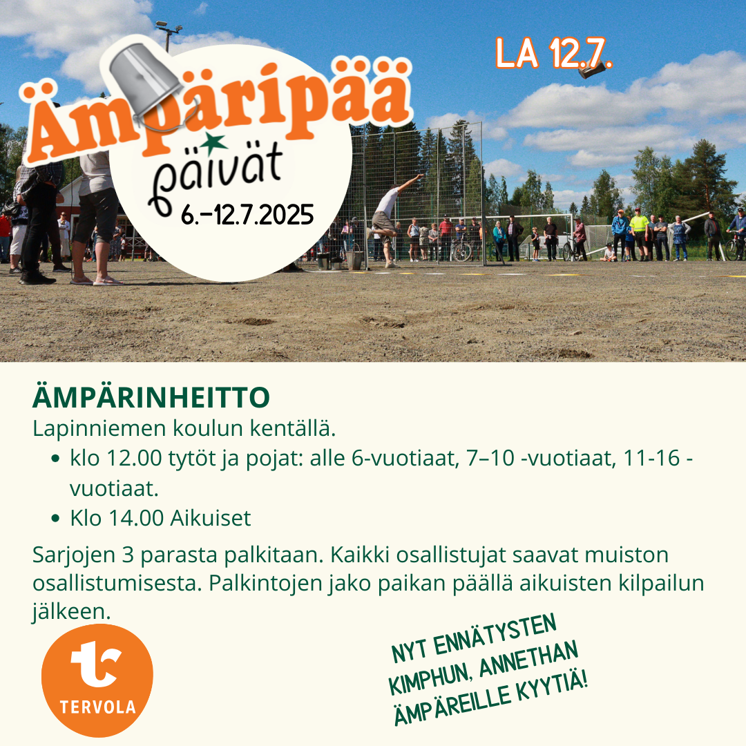 Ämpärinheittokisa 2025 | Tervolan kunta