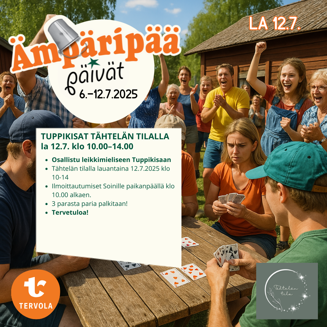 Tuppikisa Tähtelän tilalla! | Tervolan kunta